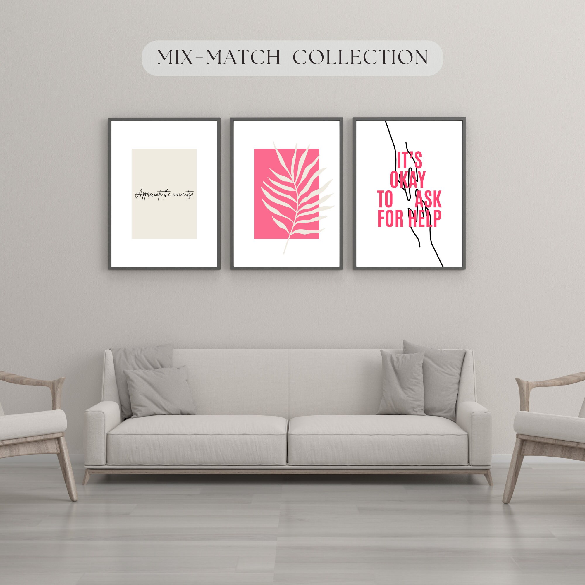 12 Mental Health POSTERS| Digital Download | Gallery Wall Set | Petal ...