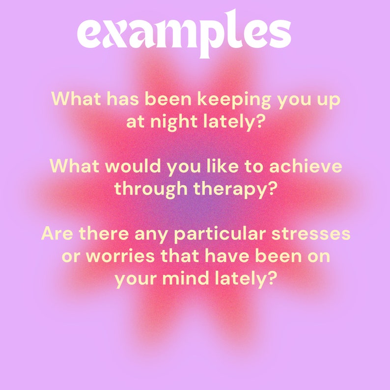 30 Therapeutic Questions Initial Therapy Session Mental Health Therapy ...