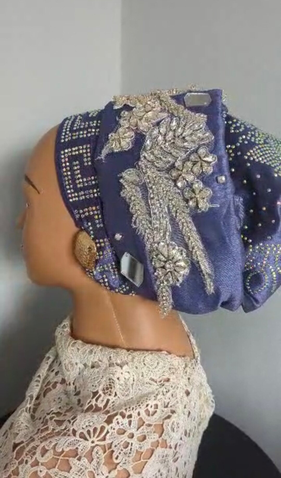 Luxury Turban Hat for Ladies Pre Tied Hat Zara Cap Eid pre Styled Head ...