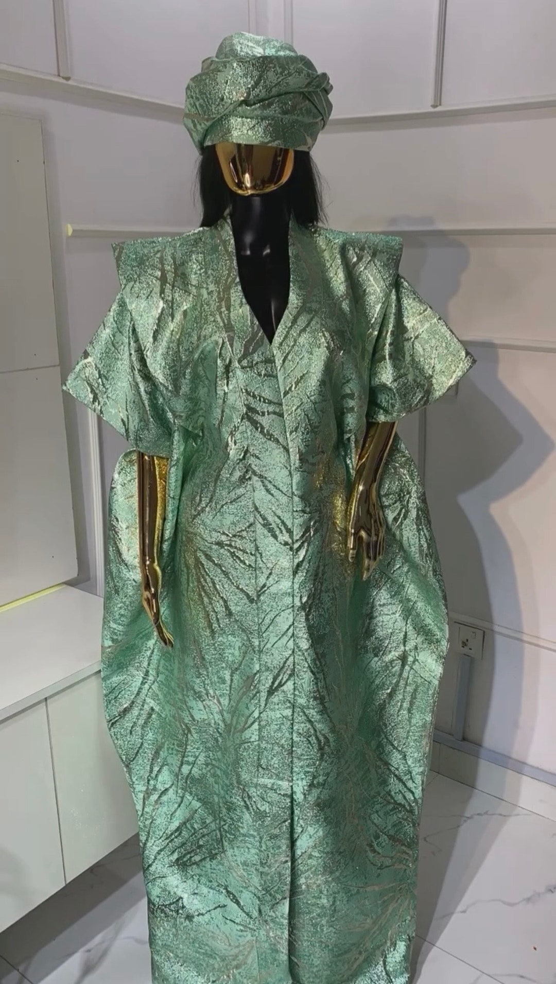 African Brocade Boubou Dress| Rich Aunty| Danshiki | Kaftan| Jalabiya ...