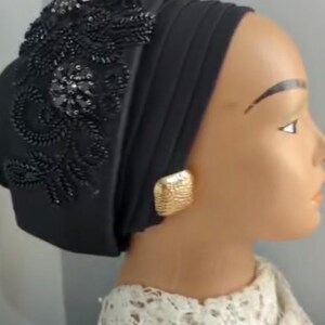Luxury Turban Hat for Ladies Pre Tied Hat Zara Cap Pre Styled Head Tie ...
