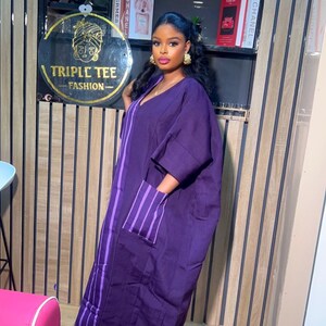 Handmade Aso Oke Boubou Kaftan | Nigerian Dress, up to Size 24 - Etsy