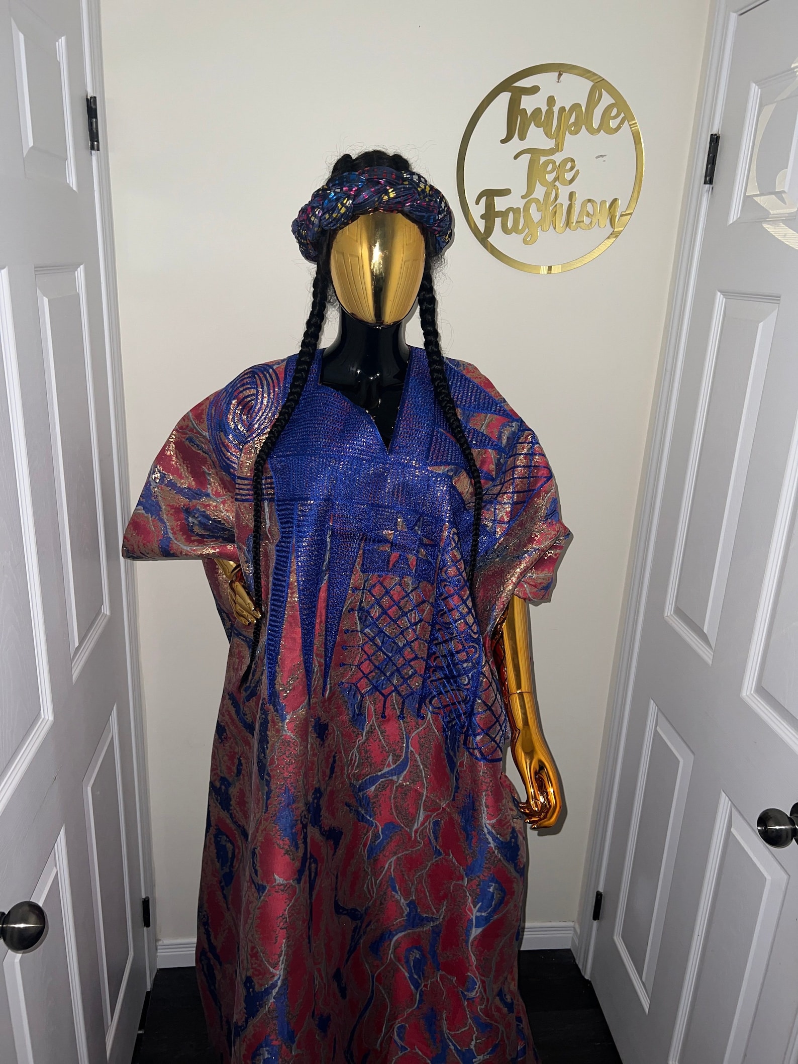 High Quality European Damask Brocade Agbada Dress Danshiki Nigerian ...