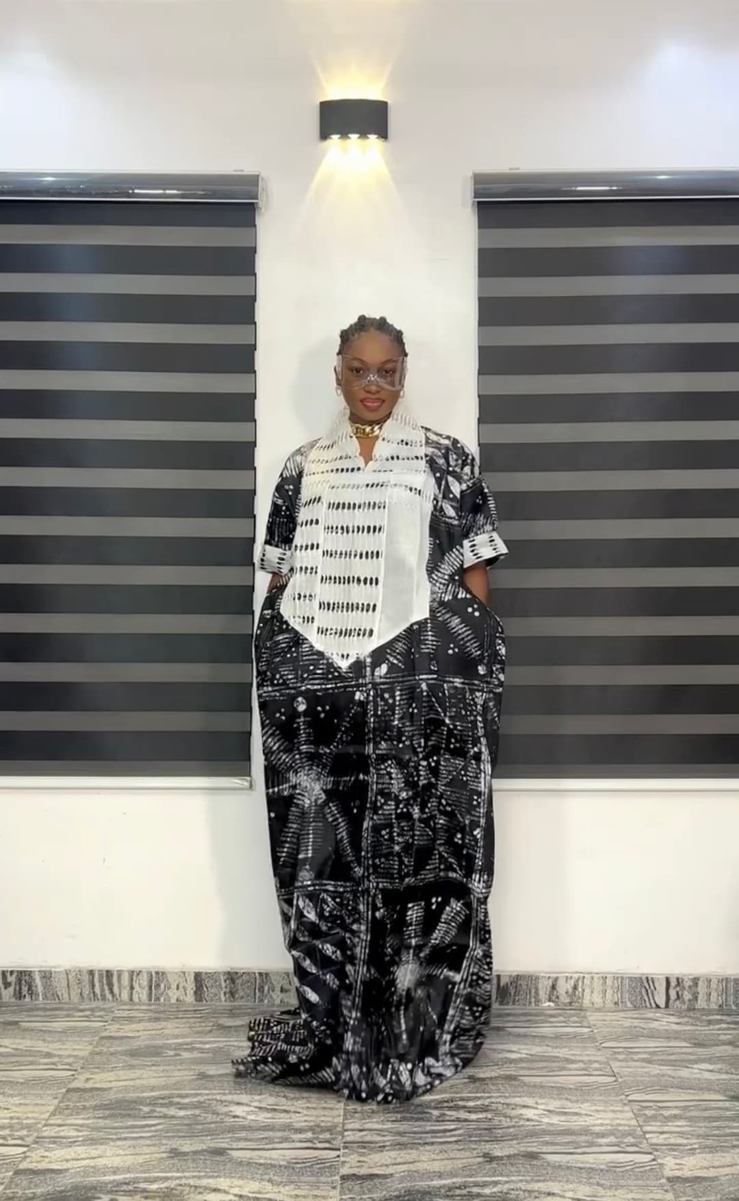 African Adire Batik Dress| Danshiki | Kaftan| Handmade African Print ...