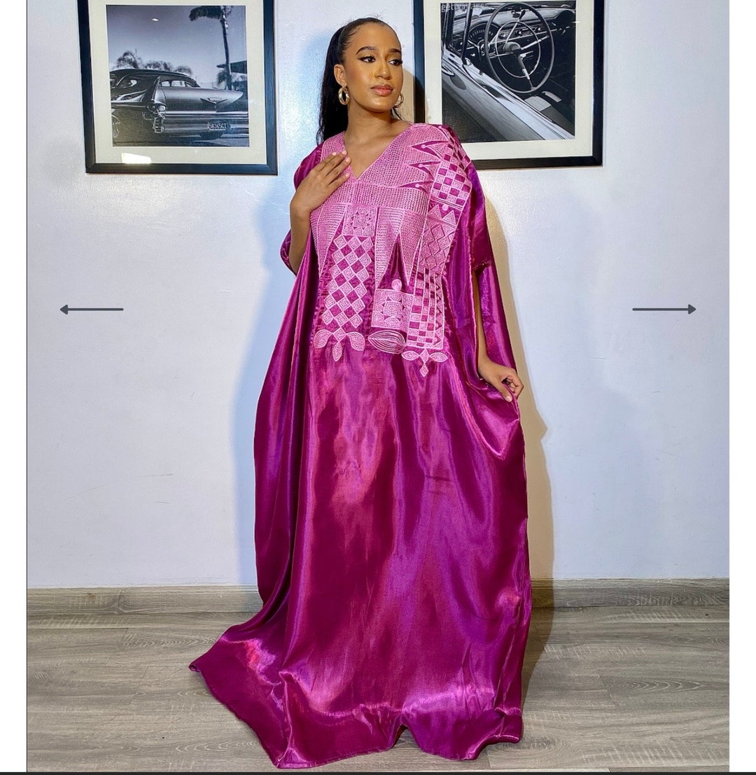 African Embroidery Liquid Mikado Boubou | Mikado | Long Danshiki ...