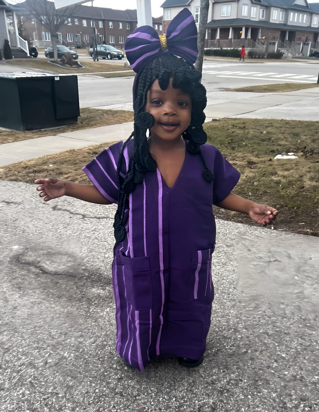 African Aso Oke Boubou Dress for Kids | Nigerian Baby Girl Outfit - Etsy