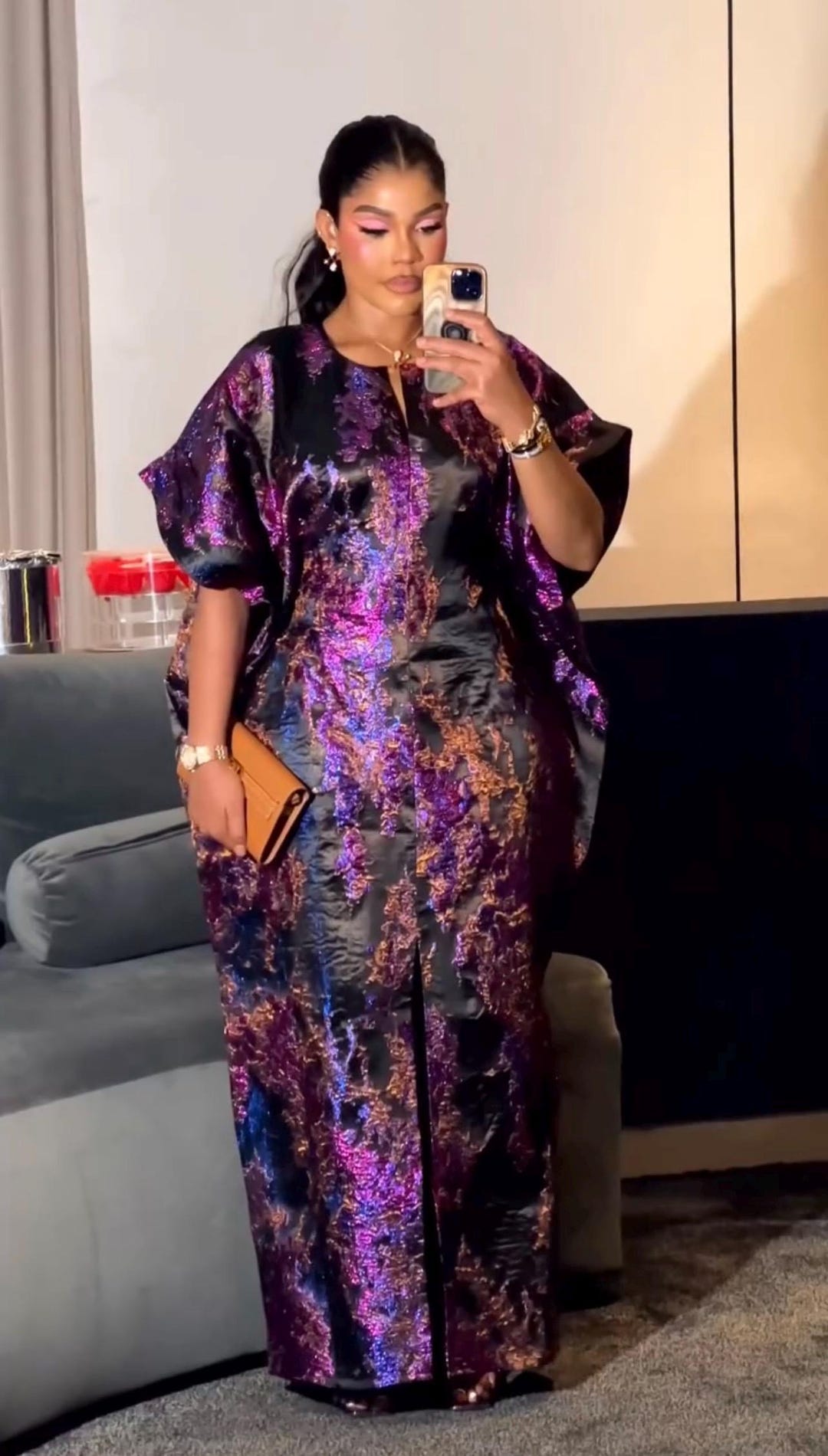 African Brocade Boubou Dress| Rich Aunty| Danshiki | Kaftan| Jalabiya ...