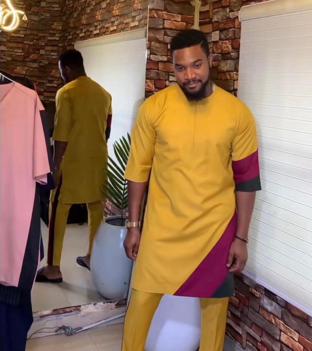 African Men Wear| Buba and Sokoto| Atiku | African Men Top and Trouser ...