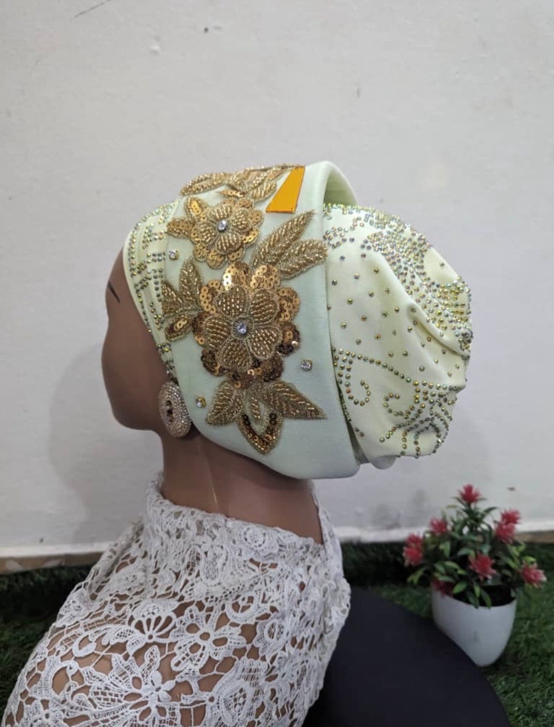 Luxury Turban Hat for Ladies Pre Tied Hat Zara Cap Pre Styled Head Tie ...