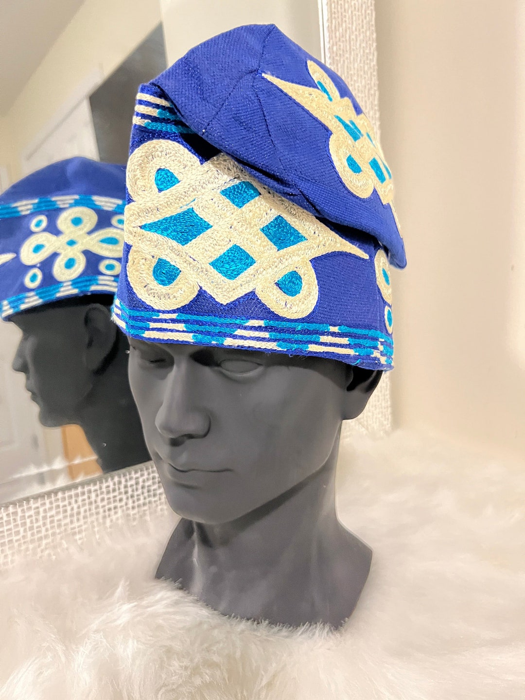 African Men Cap | Fila Ijebu| Men Aso Oke Cap| Nigerian Men Cap| Aso ...