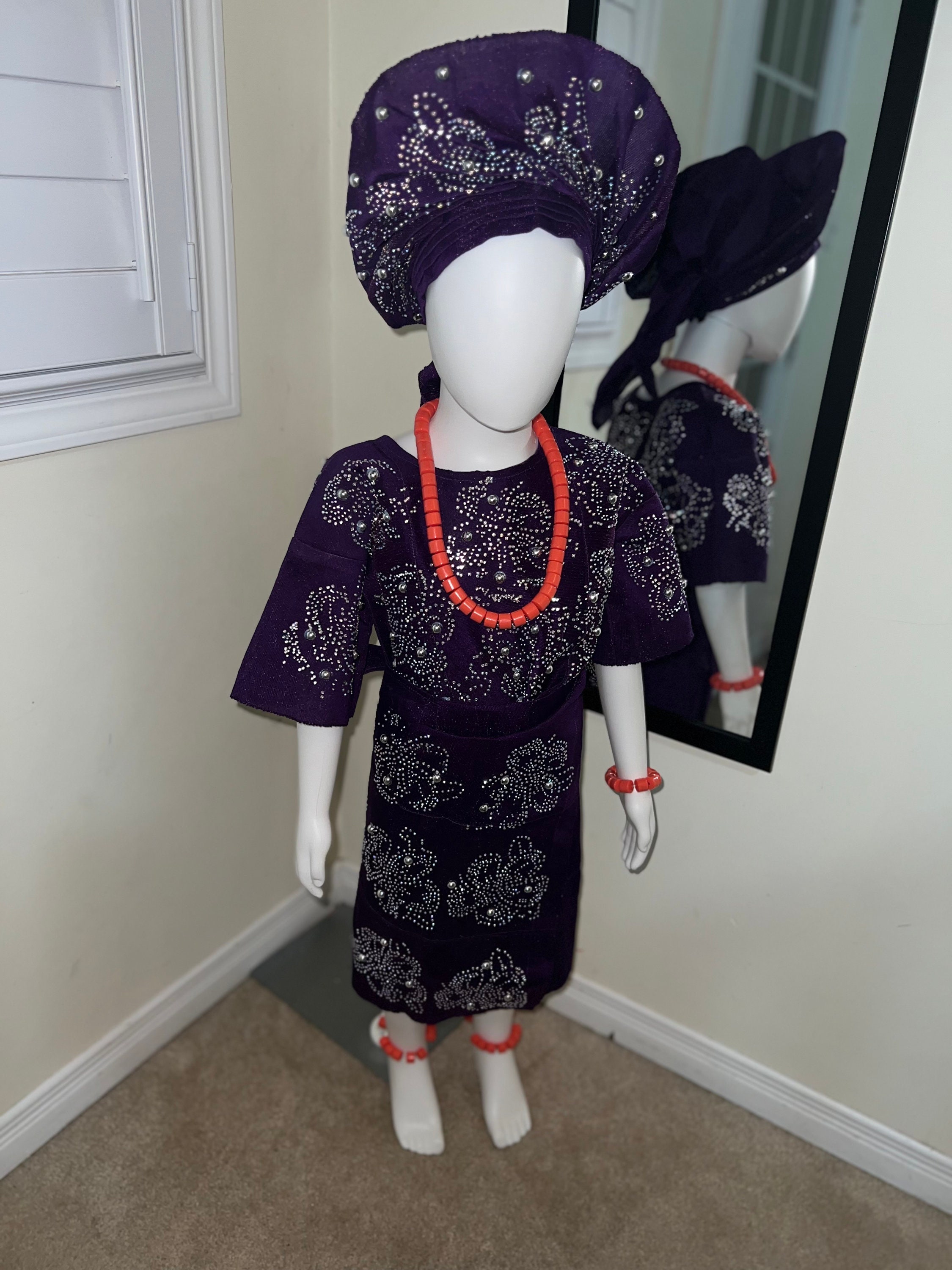 Beautiful African Baby Girl Aso Oke Wear Kids Iro and Buba Kids African ...