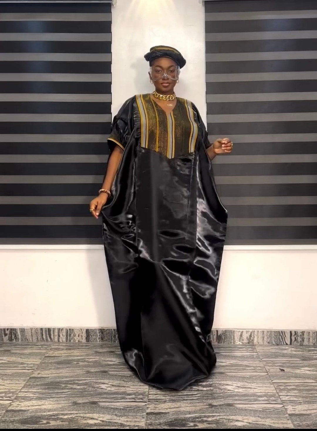 African Liquid Mikado Dress| Danshiki | Kaftan| Jalabiya| Rich Aunty ...