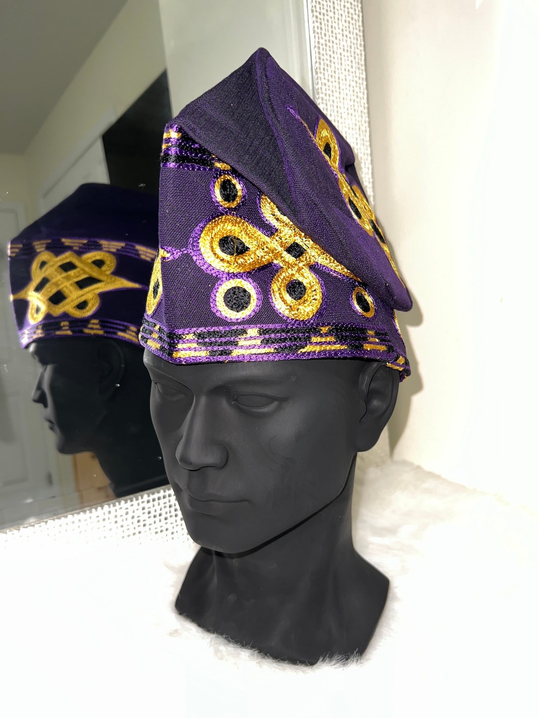 African Men Cap Fila Ijebu Men Aso Oke Cap Nigerian Men Cap Aso Oke Cap ...