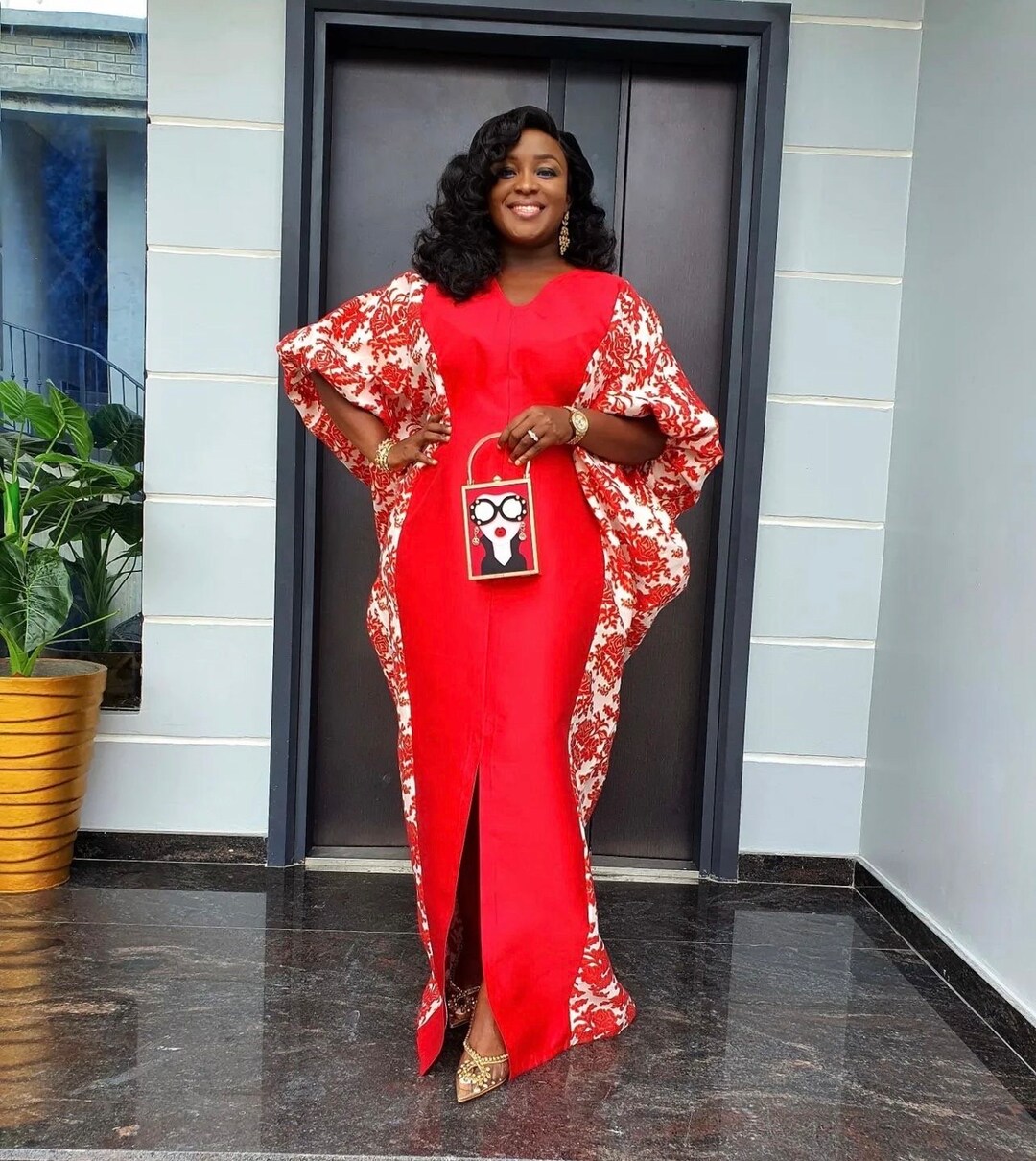 African Mikado Brocade Boubou| Danshiki | Kaftan| Jalabiya| Rich Aunty ...