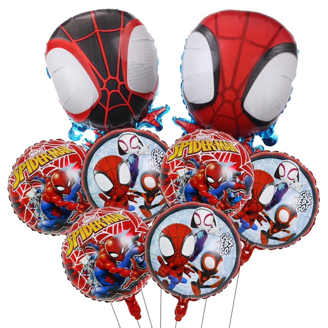 Spider-man Balloons, Spidey and Friends Theme Birthday Party ...