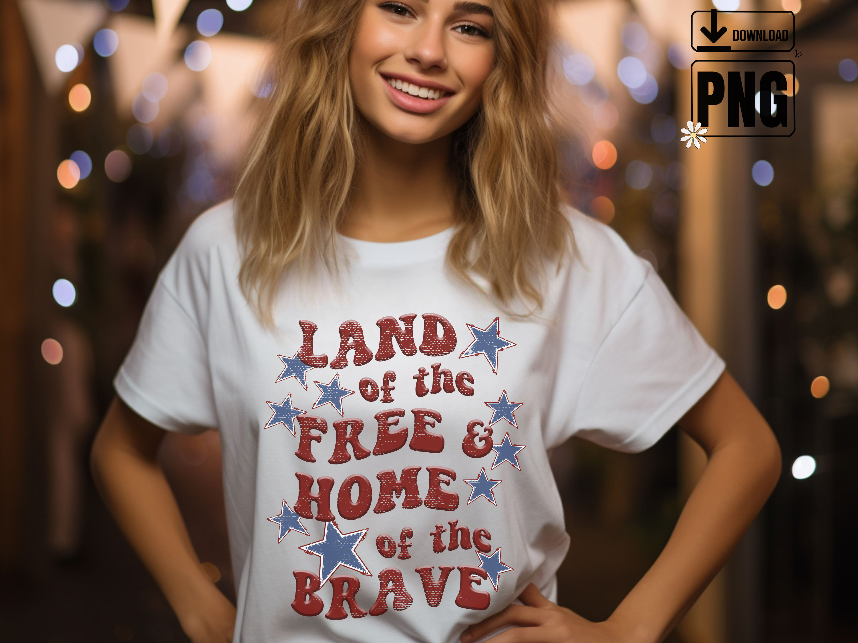 Land of the Free and Home of the Brave, PNG, 4th July Digital Graphic ...
