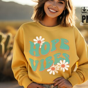 Hope, Retro Hope Vibes Graphic, Christian Png, Christian Hope Png ...