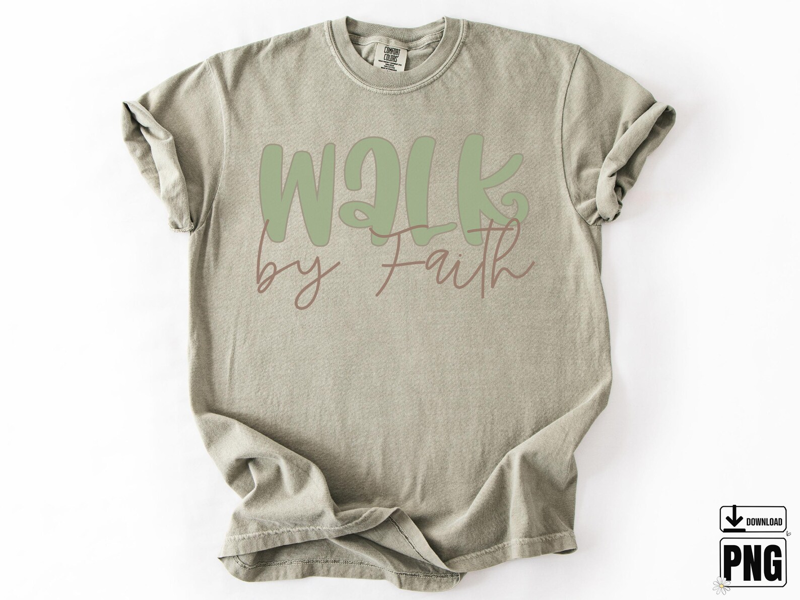 Walk by Faith Christian PNG Bundle – Bible Verse Typography Trio, Faith ...