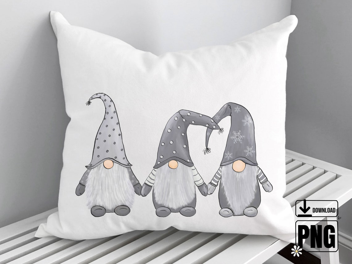 Winter Gnomes Clipart, Christmas Gnomes Clipart, Nordic Gnomes Clipart ...