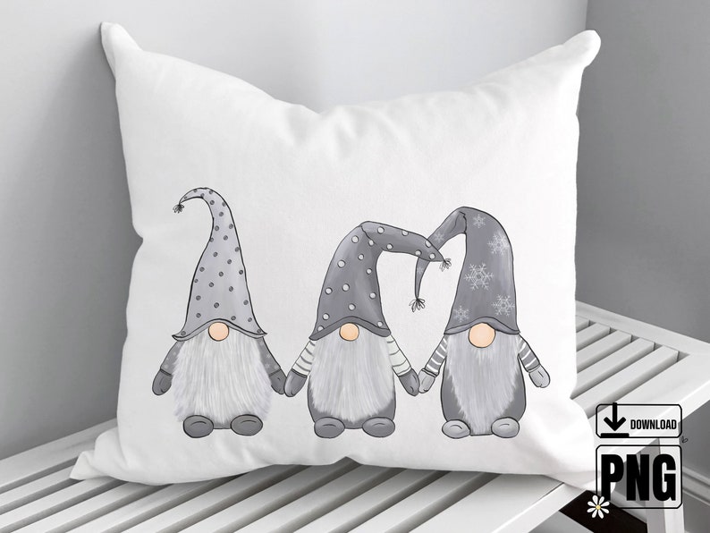 Winter Gnomes Clipart, Christmas Gnomes Clipart, Nordic Gnomes Clipart ...