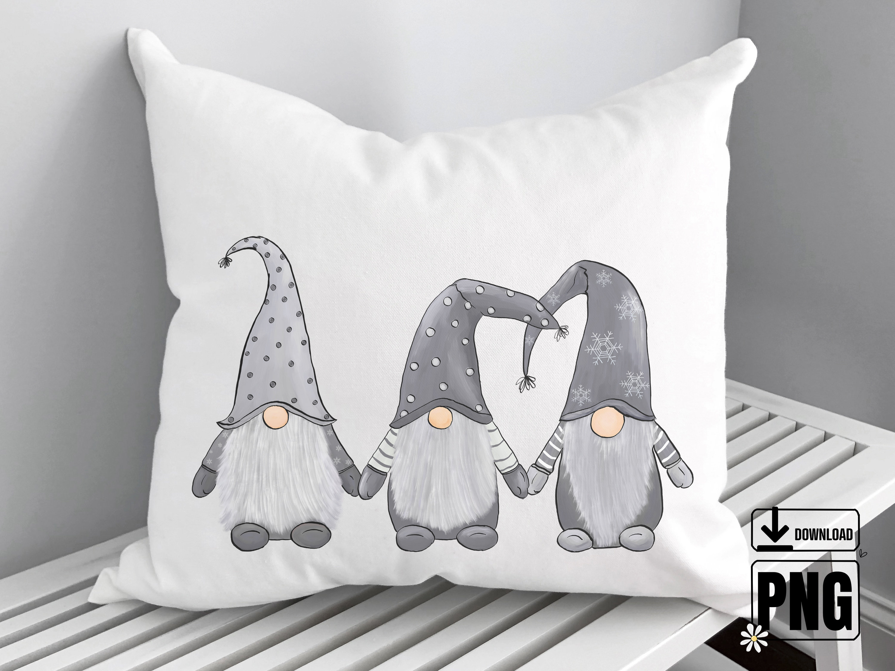 Winter Gnomes Clipart, Christmas Gnomes Clipart, Nordic Gnomes Clipart ...