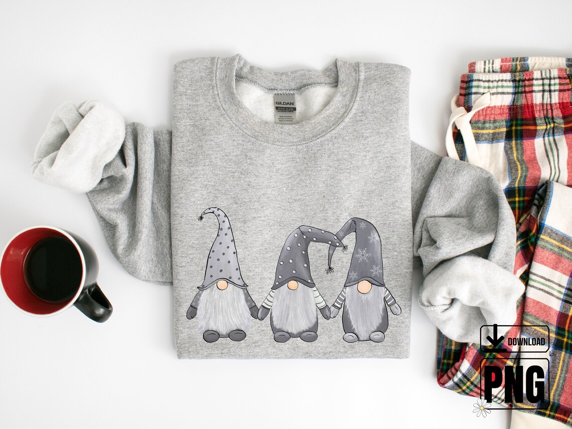 Winter Gnomes Clipart, Christmas Gnomes Clipart, Nordic Gnomes Clipart ...