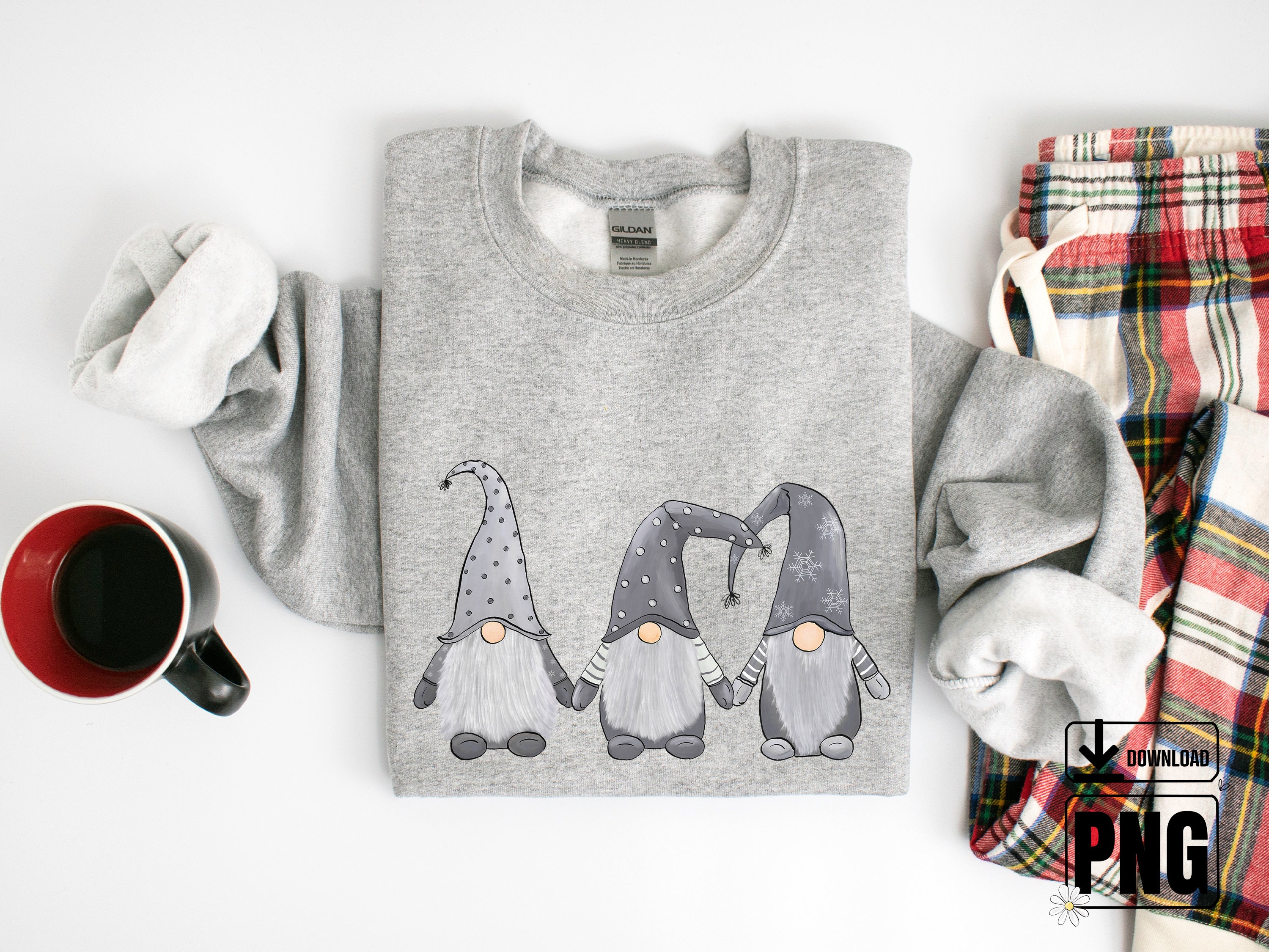 Winter Gnomes Clipart, Christmas Gnomes Clipart, Nordic Gnomes Clipart ...