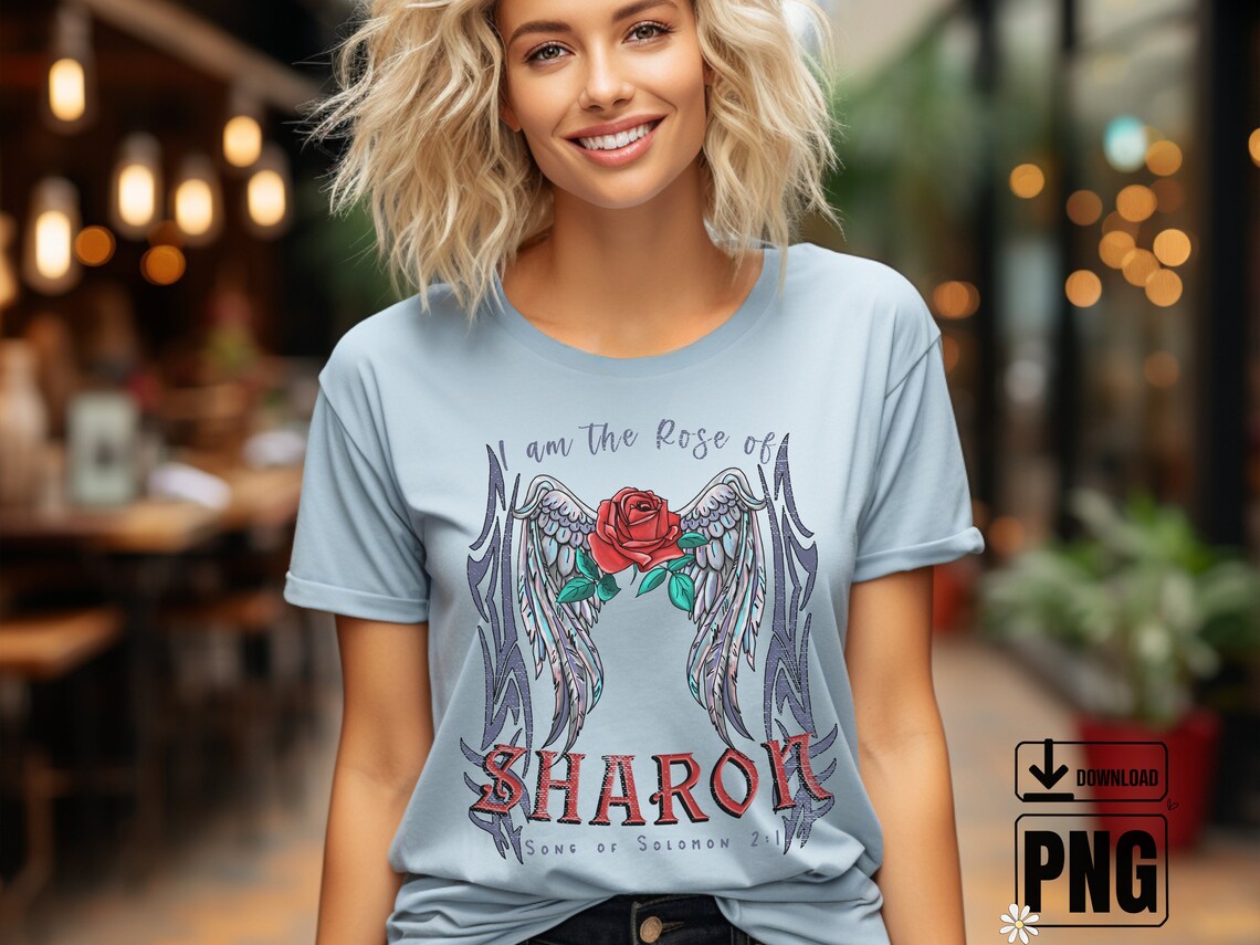 I Am the Rose of Sharon Bible Verse Png, Song of Solomon 2:1, Graphic ...