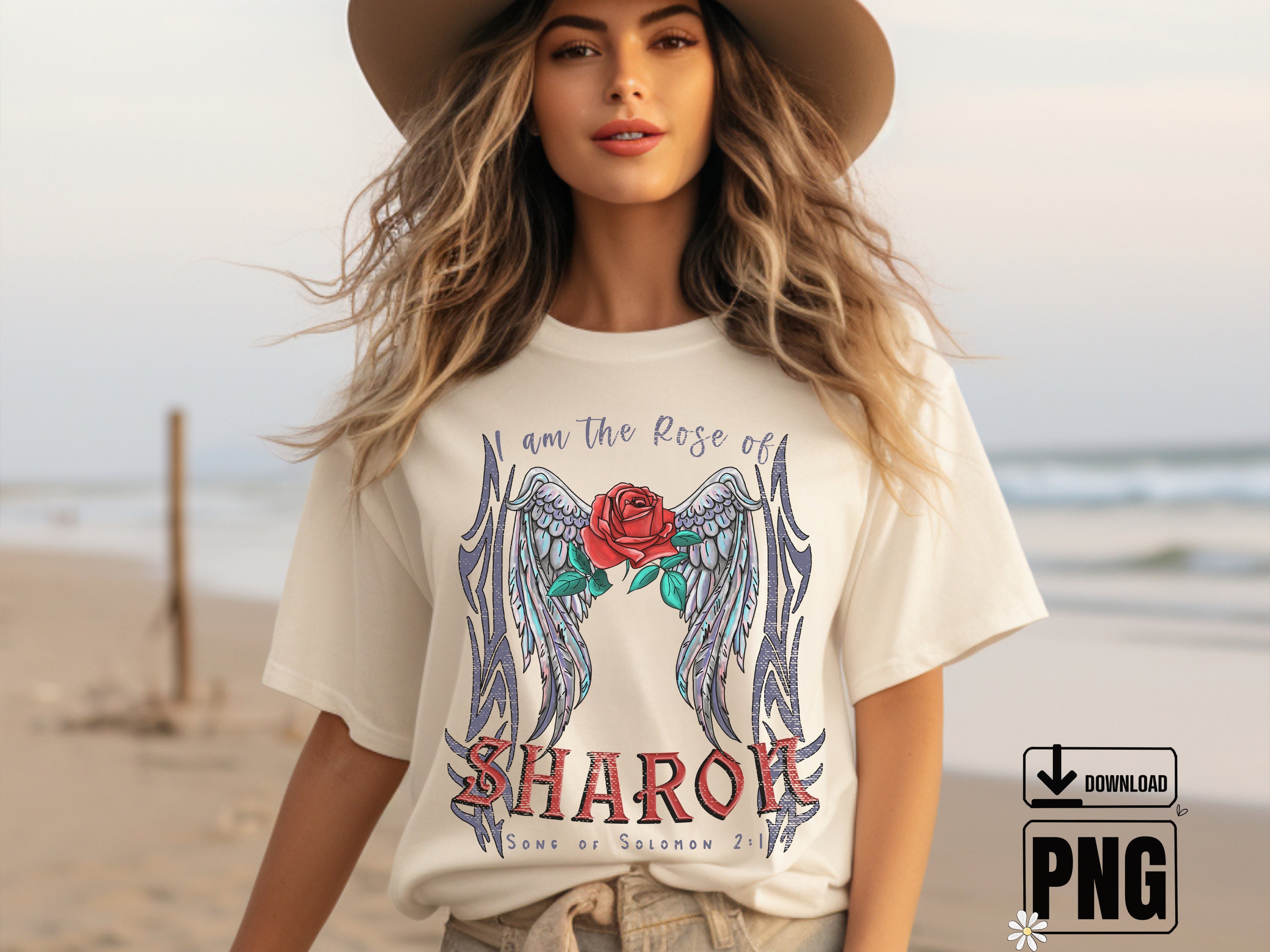 I Am the Rose of Sharon Bible Verse Png, Song of Solomon 2:1, Graphic ...