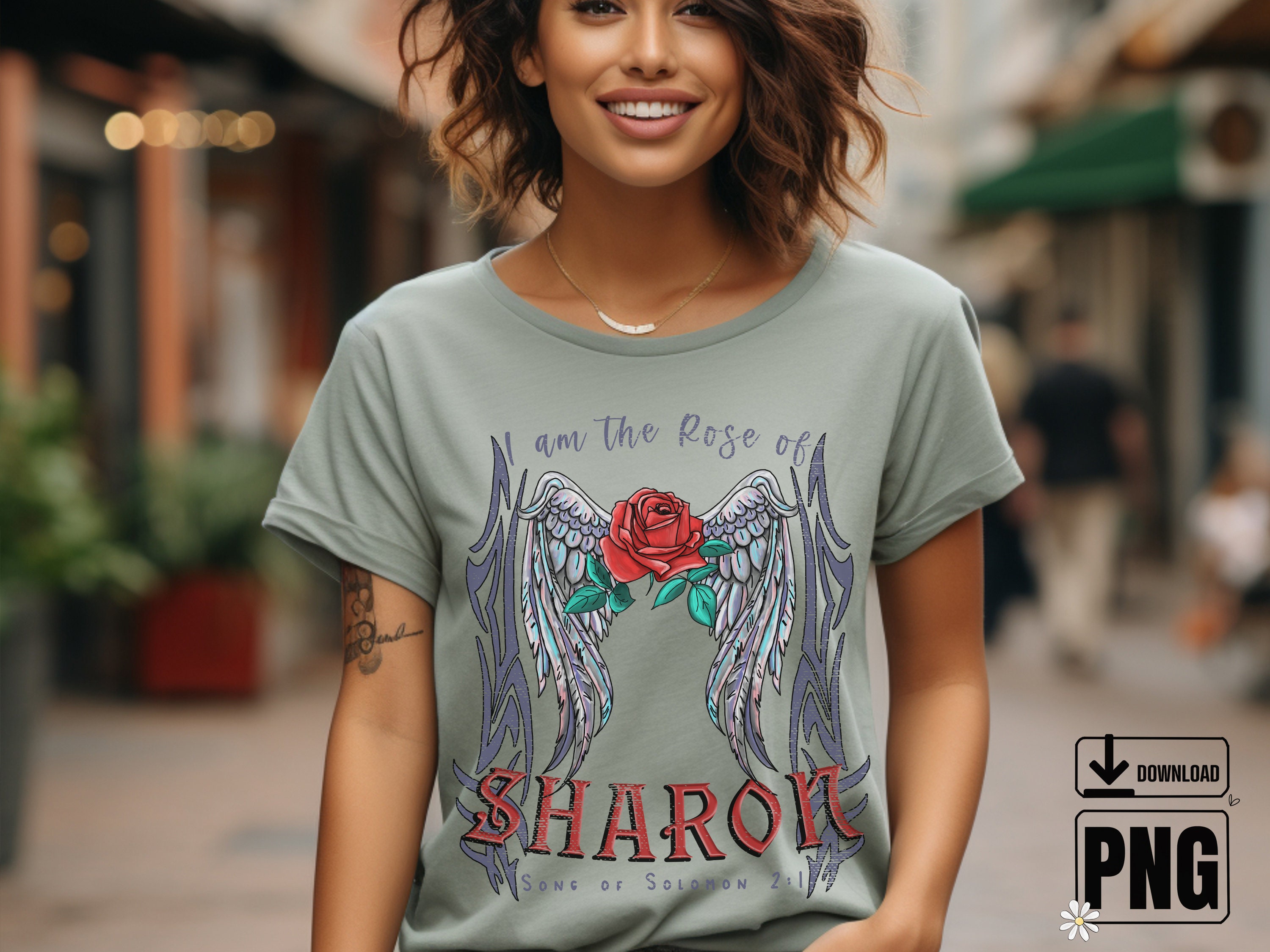 I Am the Rose of Sharon Bible Verse Png, Song of Solomon 2:1, Graphic ...