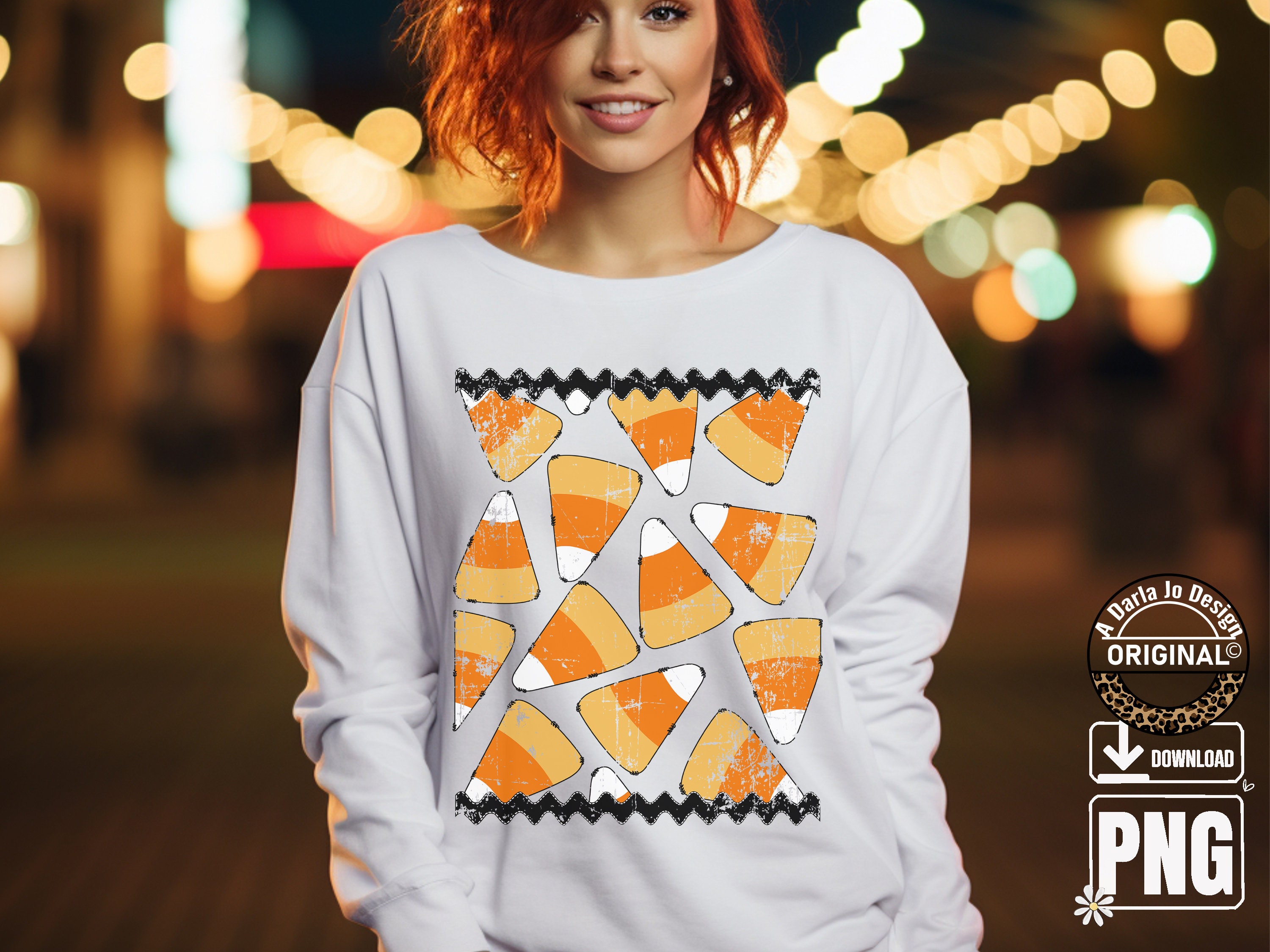 Halloween Candy Corn Digital Art Graphic PNG DIY T-shirt Design ...