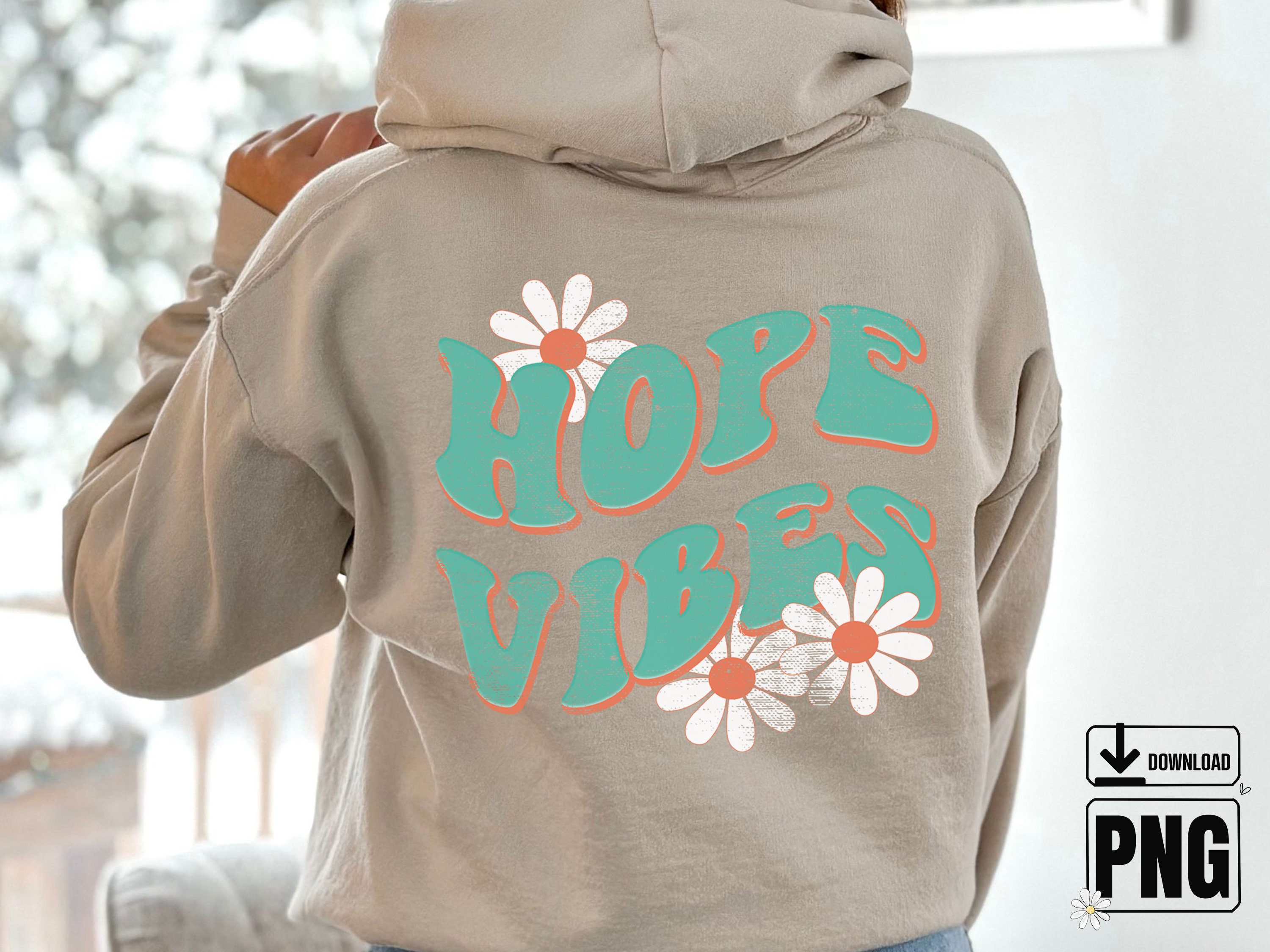 Hope Retro Hope Vibes Graphic Christian Png Christian Hope - Etsy