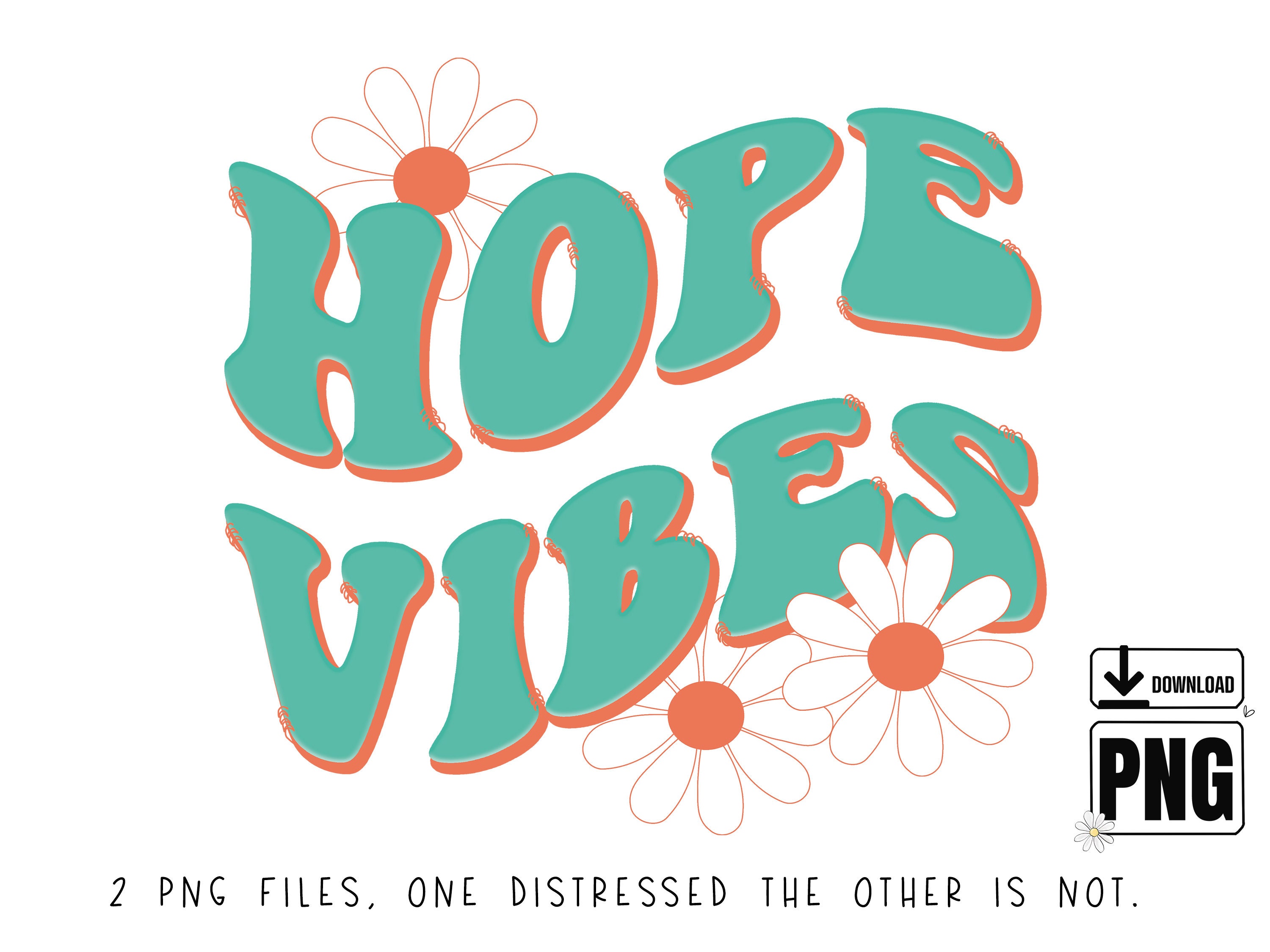 Hope Retro Hope Vibes Graphic Christian Png Christian Hope - Etsy