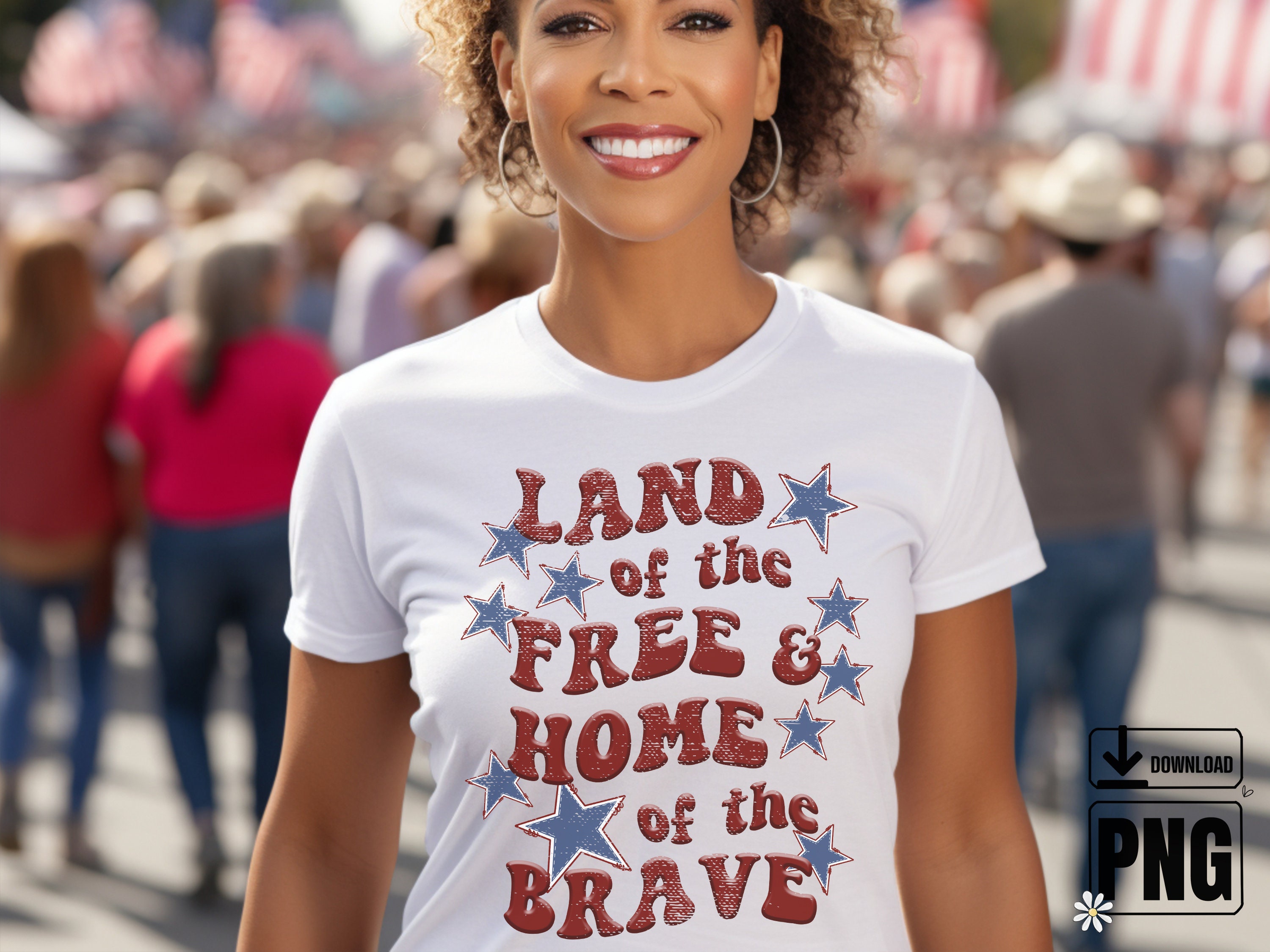 Land of the Free and Home of the Brave, PNG, 4th July Digital Graphic ...