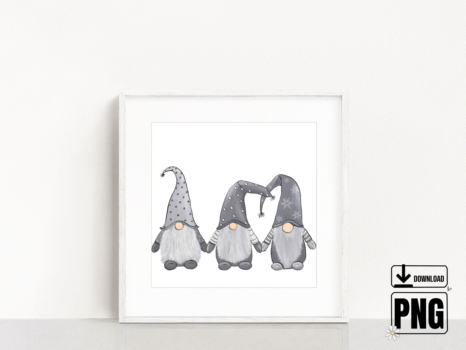 Winter Gnomes Clipart, Christmas Gnomes Clipart, Nordic Gnomes Clipart ...