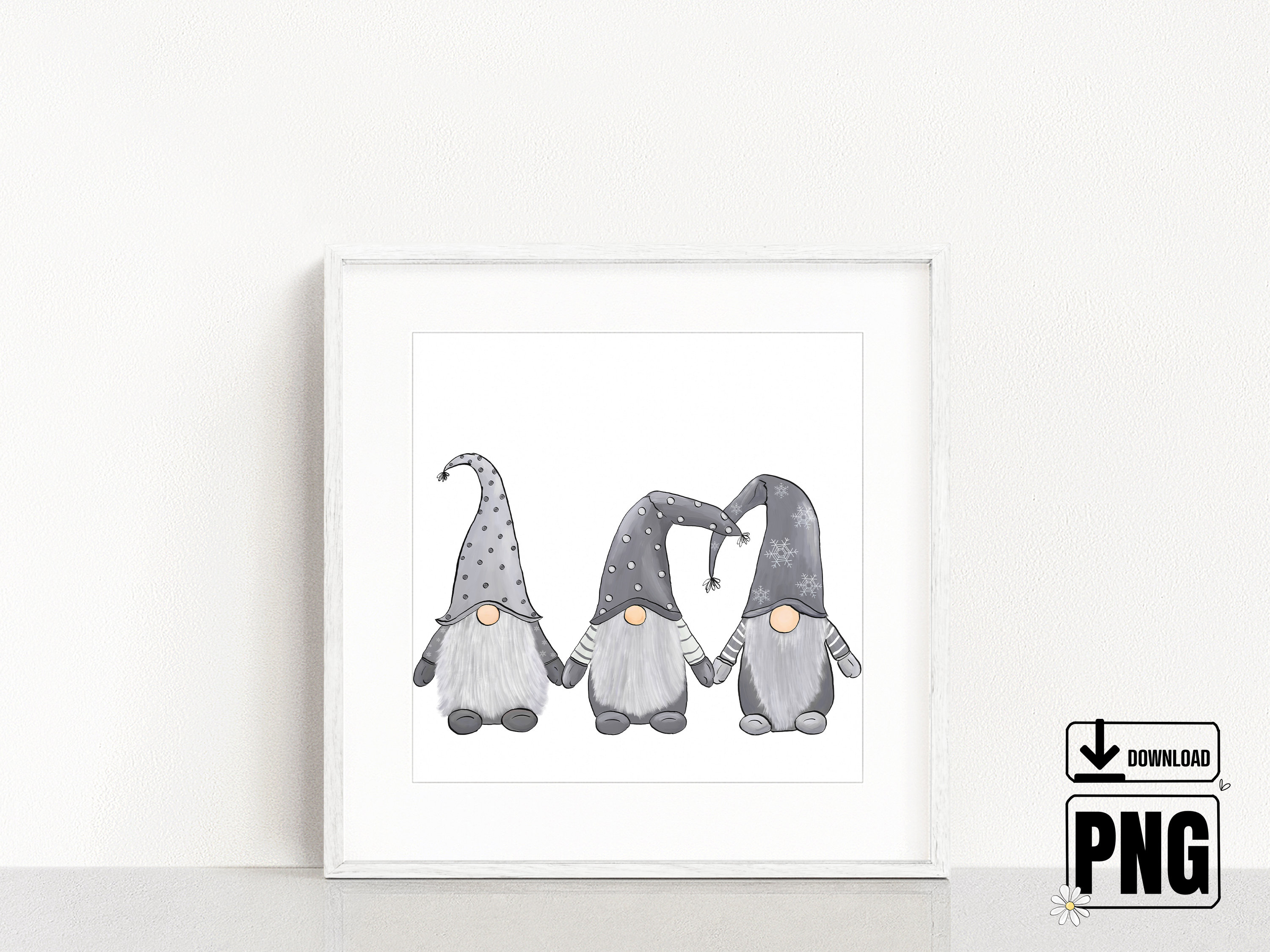 Winter Gnomes Clipart, Christmas Gnomes Clipart, Nordic Gnomes Clipart ...