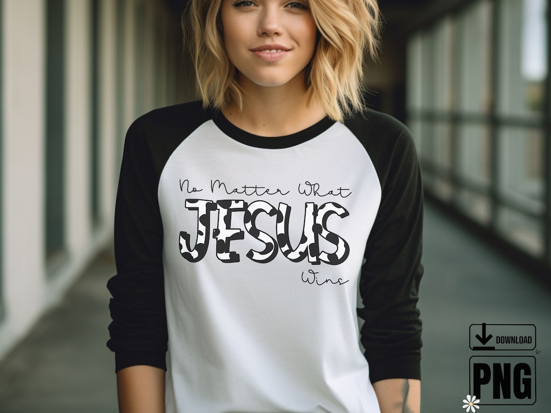 Jesus Wins, Kingdom Minded, PNG, Download, Black and White Design ...