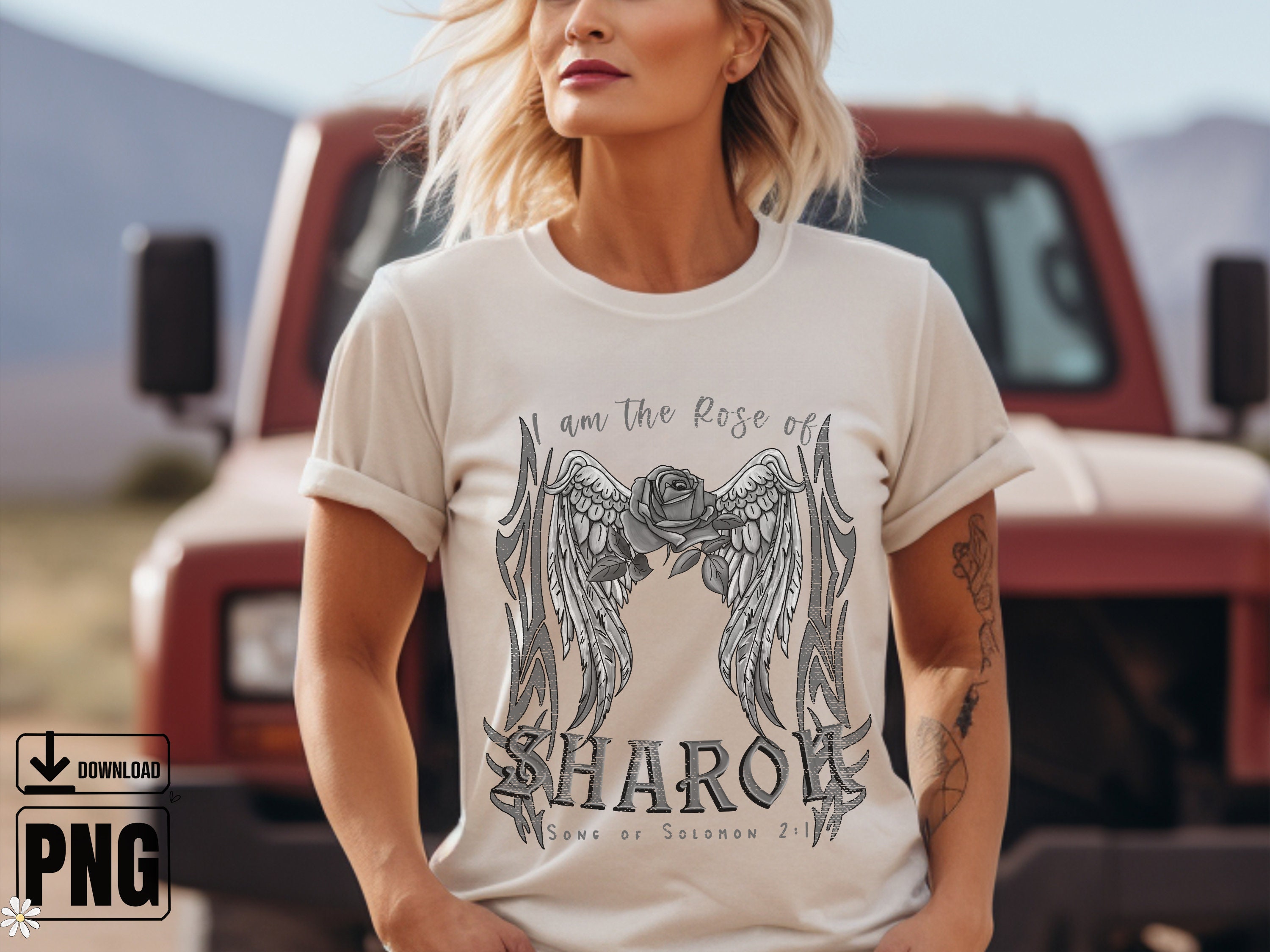 I Am the Rose of Sharon Bible Verse Png, Song of Solomon 2:1, Graphic ...