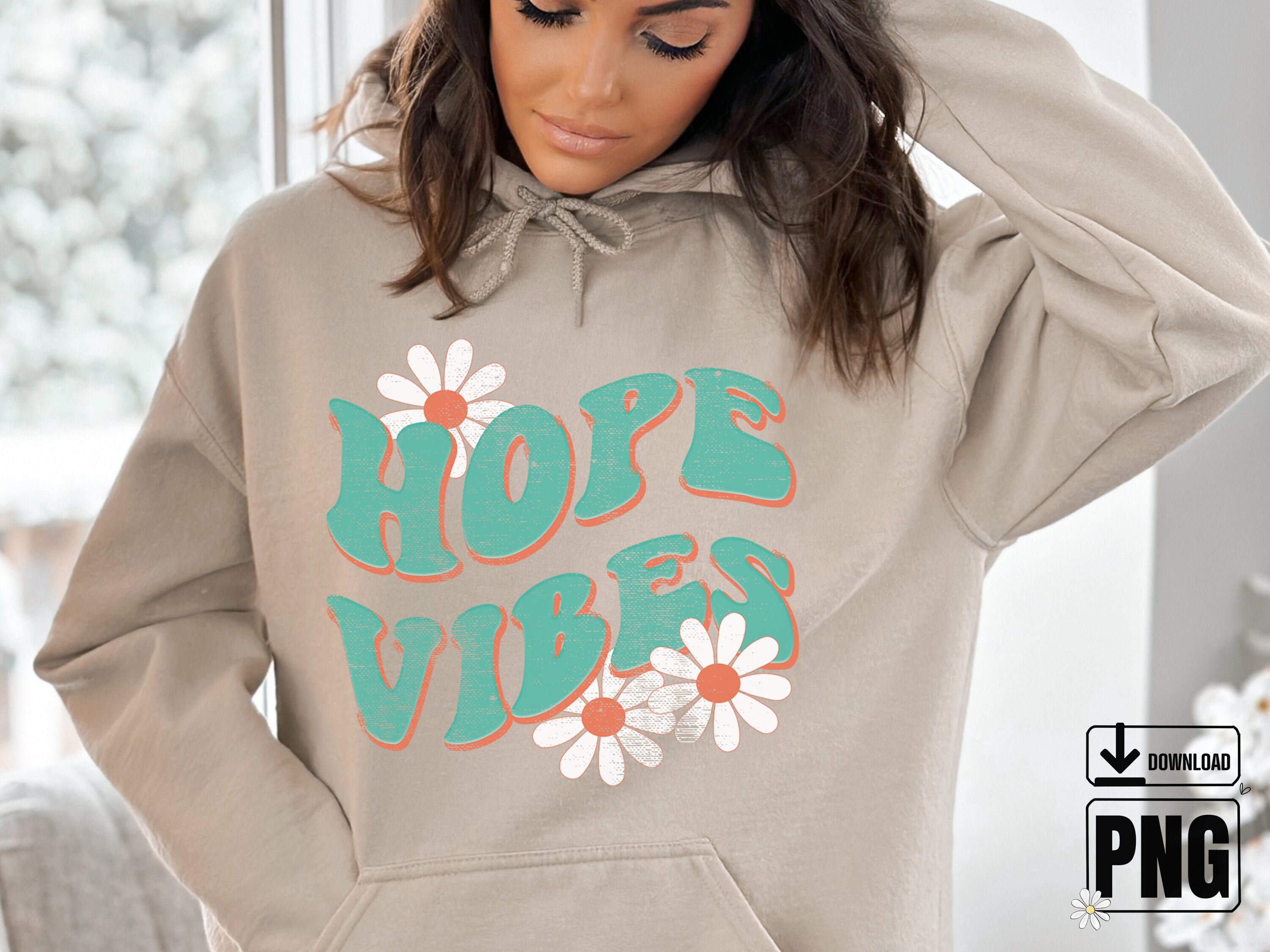 Hope Retro Hope Vibes Graphic Christian Png Christian Hope - Etsy