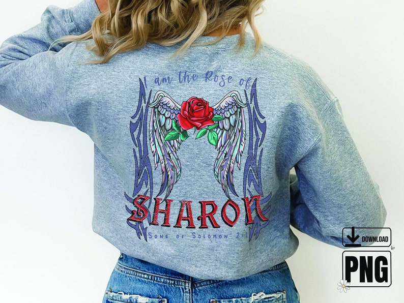 I Am the Rose of Sharon Bible Verse Png Song of Solomon 2:1 - Etsy