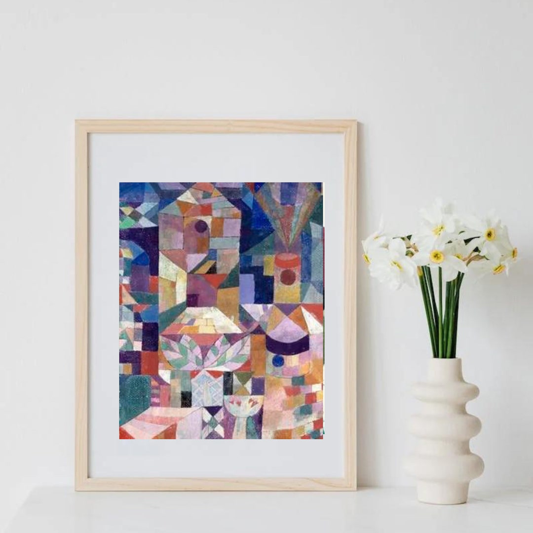 Stained Glass Cubism Pastel Art - Etsy