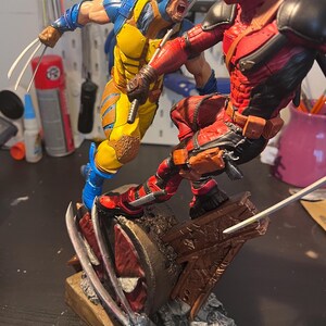Deadpool Vs. Wolverine Painted Statue SANIX - Etsy