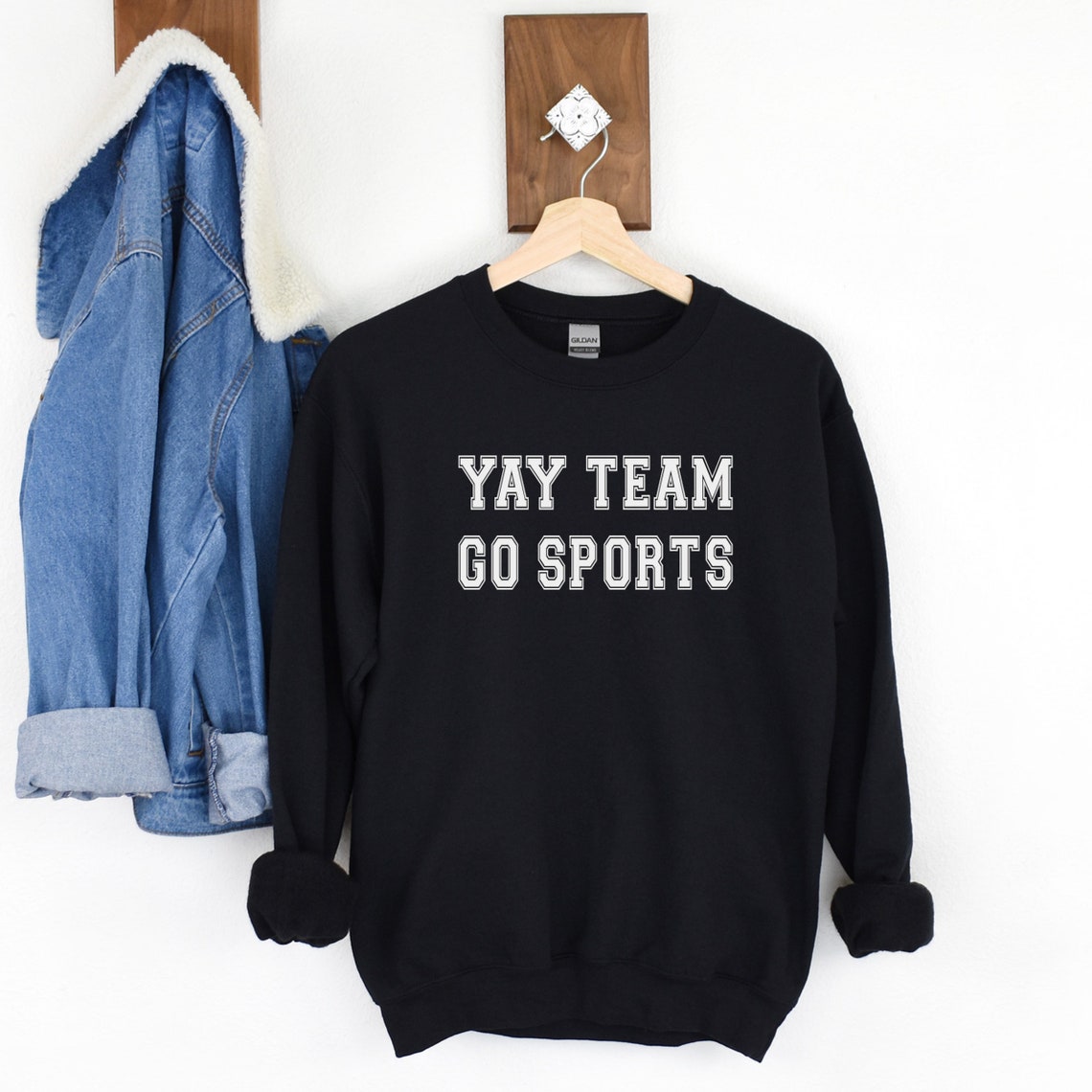 Yay Team Go Sports Hoodie, Tee, or Crewneck | Funny Sports Shirt ...