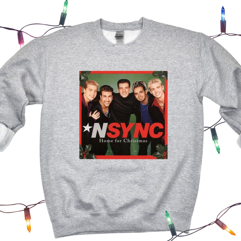 NSYNC Home for Christmas Album Cover Artwork Sweatshirt | Funny ...