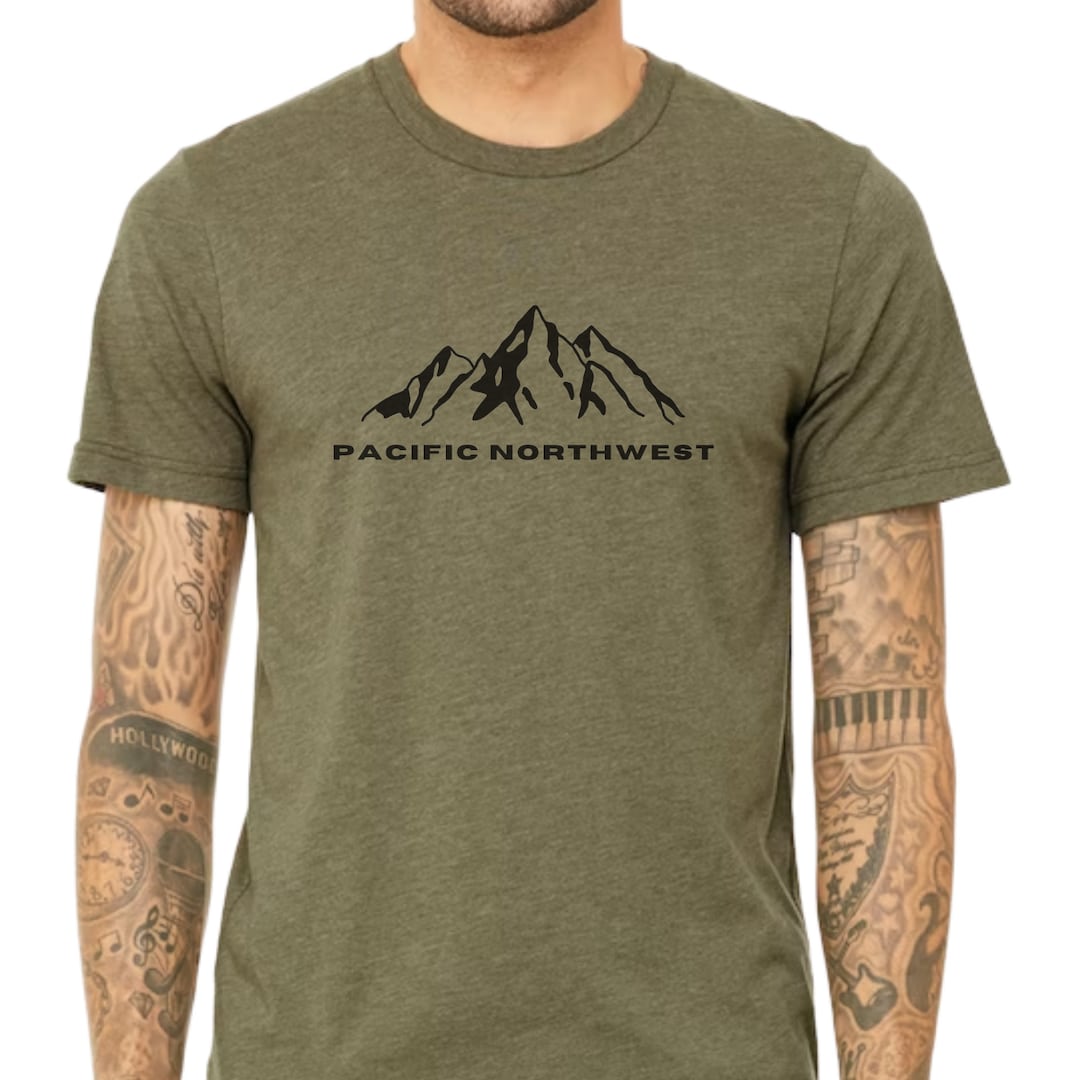 Pacific Northwest T-shirt | Cascade Mountains | PNW Shirt | Washington ...