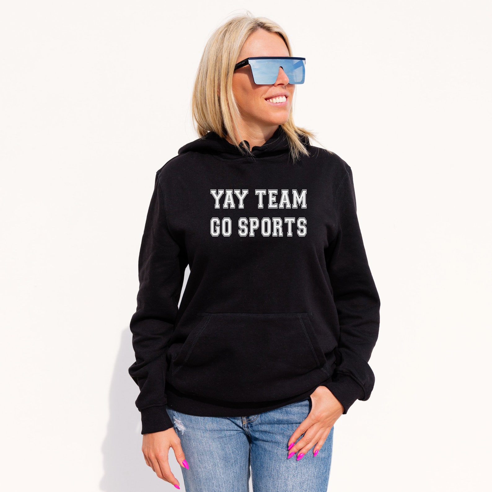 Yay Team Go Sports Hoodie, Tee, or Crewneck | Funny Sports Shirt ...