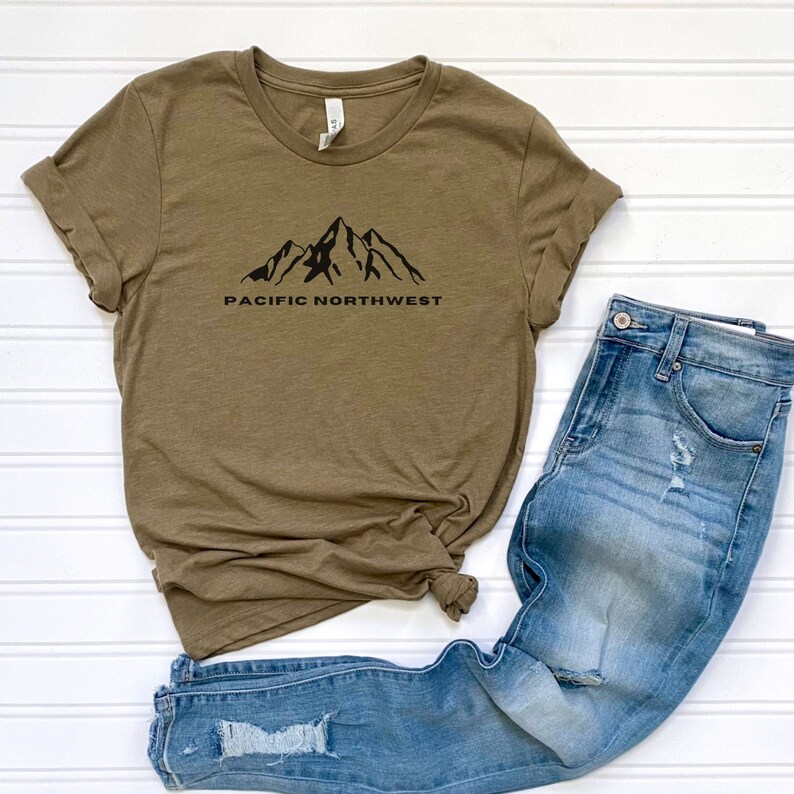 Pacific Northwest T-shirt | Cascade Mountains | PNW Shirt | Washington ...