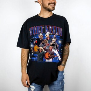 Toby Keith Tribute T-shirt, Bootleg Rap Style, Country Music Memorial ...