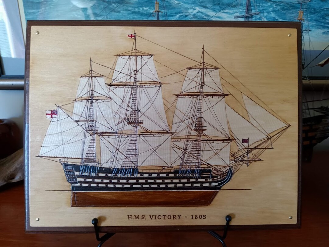 HMS Victory, Sailing Tall Ship, Marine Art, Navy Gift - Etsy