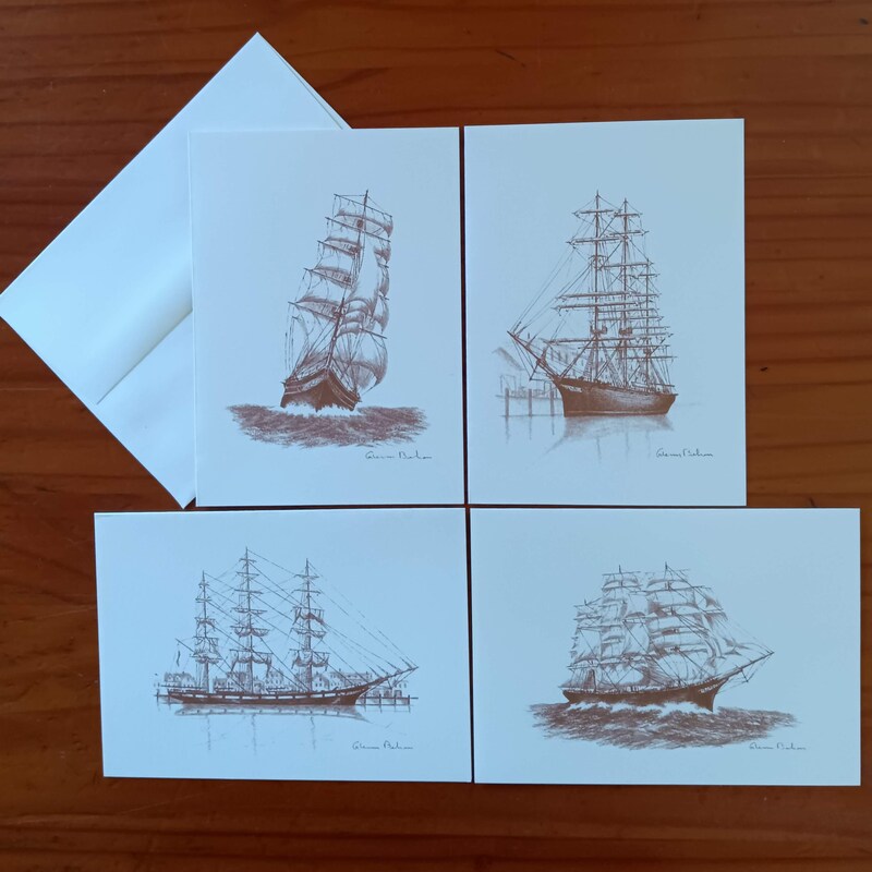 Nautical Note Cards - Etsy